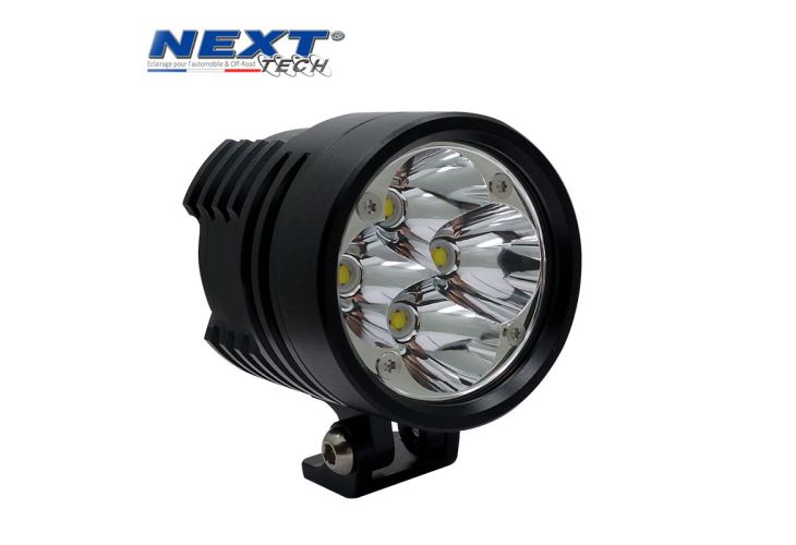 Phares LED pour moto NT-XP4 12V 50W haut de gamme - noir