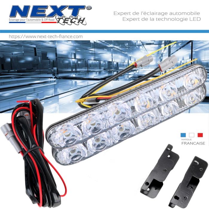 Feux diurnes à LED Next-Tech avec clignotants séquentiel intégrés