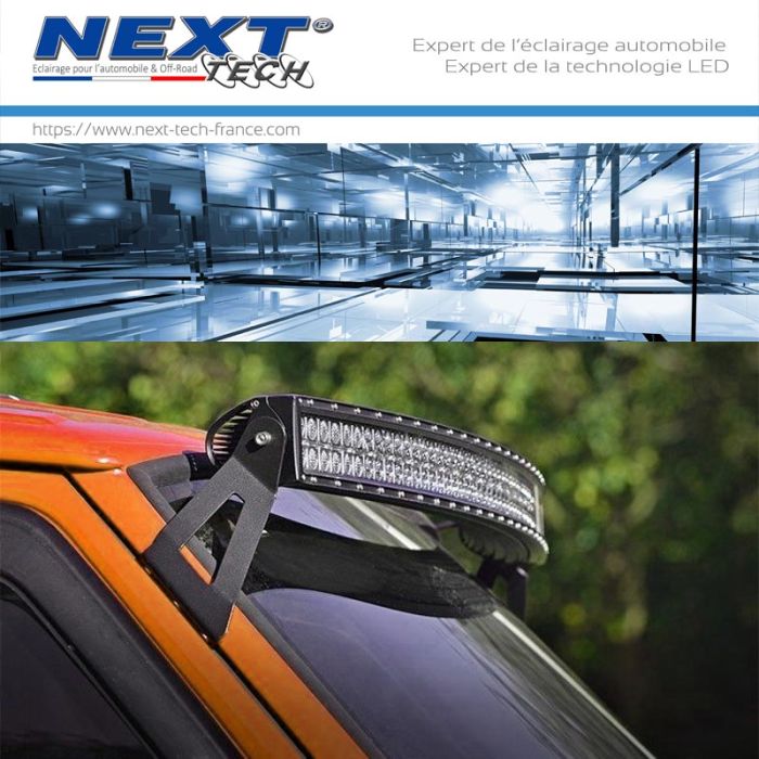 Support professionnel pour fixation barre LED sur le toit