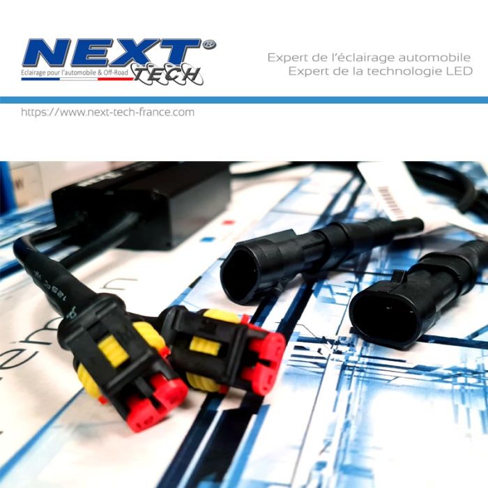 Boitier FCFR24 double intensité pour phares LED longue portée de moto